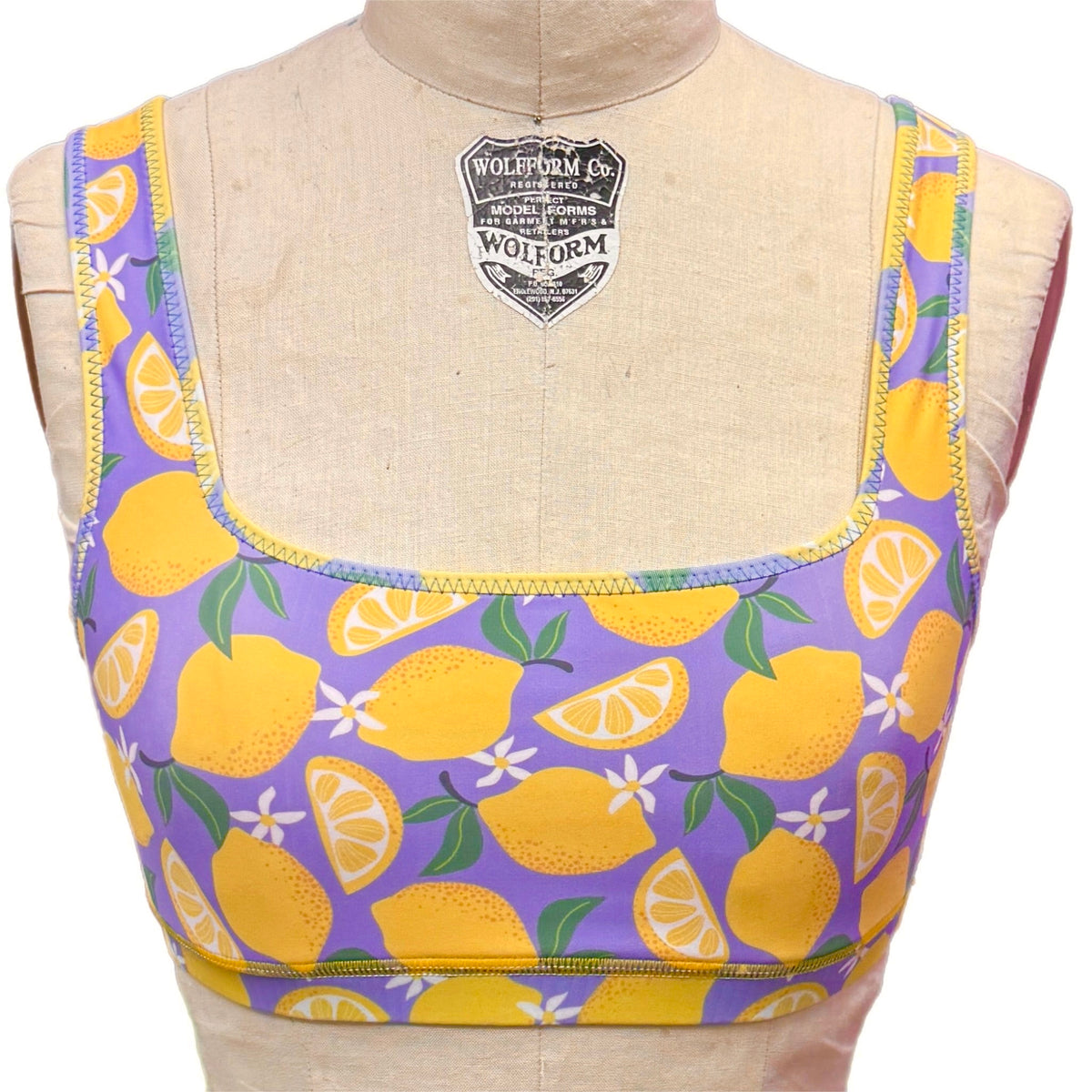 Lemon Drop Square Neck Bra – Brittany Allen