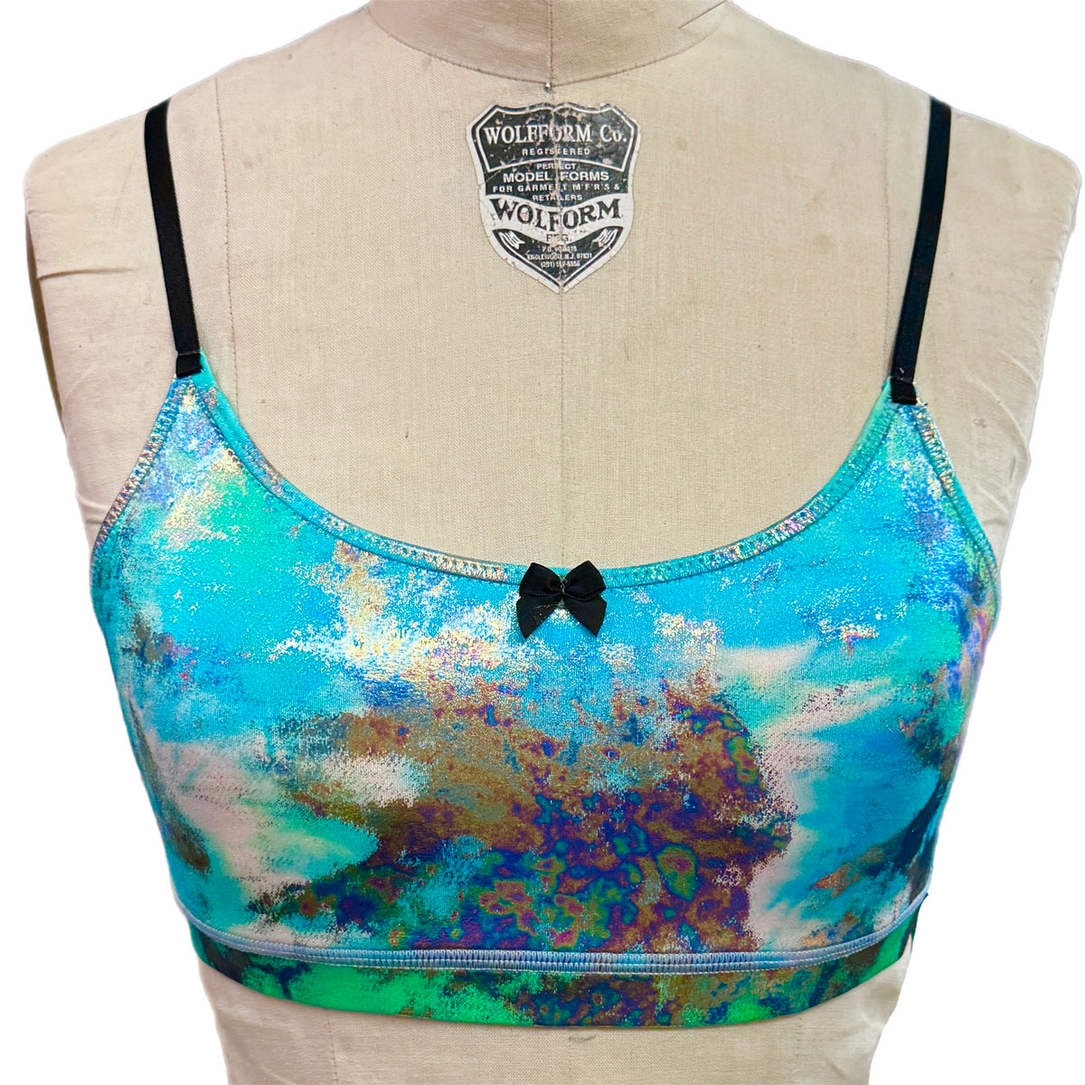 Stella Aquamarine Strappy Bow Bralette – Brittany Allen